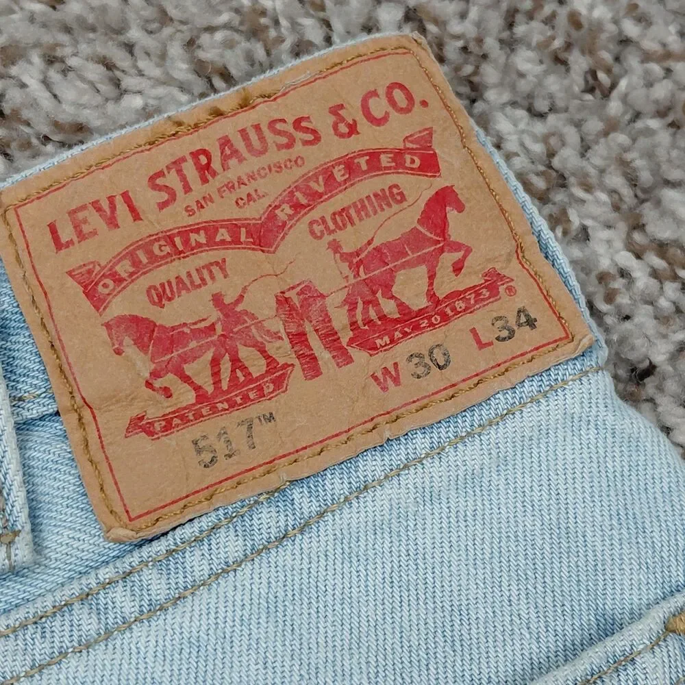 Levi's | Jeans | Levis 57 Original Bootcut Jeans 3x34 Blue Light Wash ...
